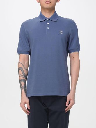 Brunello Cucinelli Polo BRUNELLO CUCINELLI Herren Farbe Blau