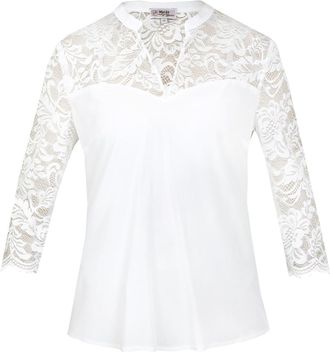 Marjo Damen Trachtenbluse Janina-MAJARA Offwhite 34