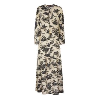 Max Mara Femme, Robes, Beige, Taille: 36 FR Maxi Robes