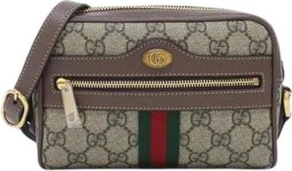 Gucci Sac bandouli&egrave;re GG Supreme Pre-owned - Femme - Pre-owned - Beige - Taille: ONE Size