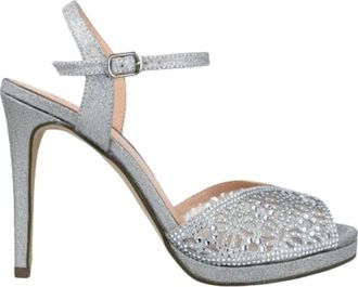 Menbur Femme, Chaussures, Gris, Taille: 41 EU Sandalo cerimonia strass e plateau