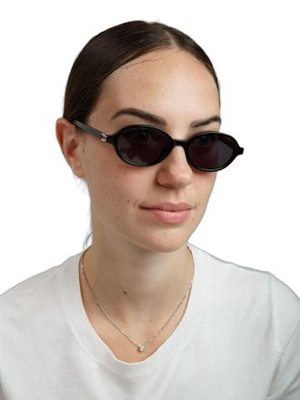 Furla Womens Sunglasses Glossy Black Acetate Eyewear