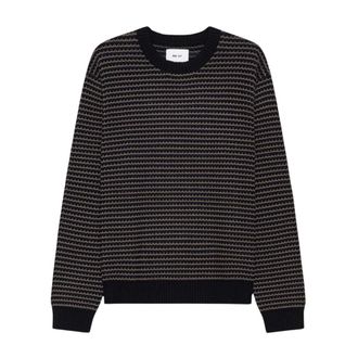 Nn.07 Nn07 - Russell Crew Sweater - Homme - Pulls - Brun - Taille: XL