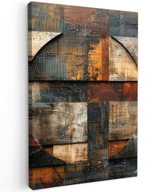 MuchoWow © Wandbilder Klein 20x30 cm Mini Schlafzimmer Home Deko Wohnung Bild Wohnzimmer Fotoleinwand Wand Bilder Leinwand Wall Decor Vintage - Braun - Kunst -