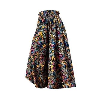 Generic Grande taille 1XL-5XL Femmes Femmes Casual &Eacute;l&eacute;gant Imprim&eacute; Floral Jambe Large Pantalon Cordon de serrage Taille Haute L&acirc;che Long Pantalon, multicolore