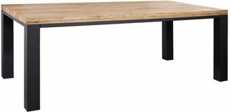 Massivmoebel24 Esstisch Wildeiche 200x100x76 natur ge&ouml;lt villanders 119