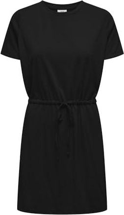 Jacqueline de Yong JdY Dalila S/S String Dress JRS Atk Robe, Noir, M Femme