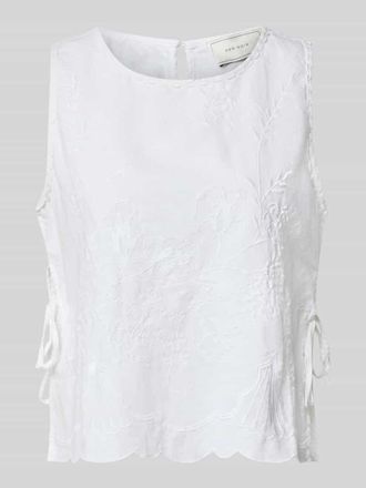 Neo Noir Blusentop mit Stitchings und seitlicher Schn&uuml;rung Modell Kaelin