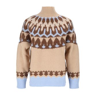 Ermanno Scervino Maglia - Femme - Pulls - Beige - Taille: 36 FR