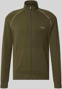 HUGO BOSS Regular Fit Sweatjacke aus Baumwoll-Mix