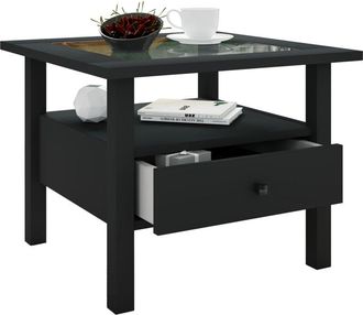 ebuy24 Ebuy24 - LingisM Couchtisch 1 Schublade 1 Ablage schwarz