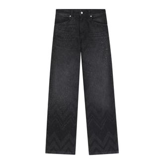 HUGO BOSS Jean Slouchy MR Wide - Femme - Jeans - Noir - Taille: W30 L32