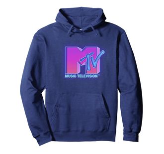 Giesswein Hot Pink And Blue Neon Sign Logo Pullover Hoodie