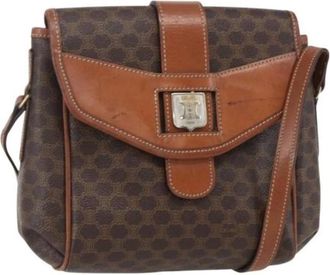 Celine Pre-owned Vintage macadam Sac bandouli&egrave;re - Femme - Pre-owned - Brun - Taille: ONE Size