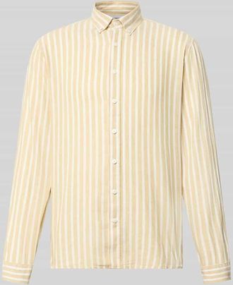 Lindbergh Relaxed Fit Freizeithemd mit Button-Down-Kragen