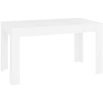 vidaXL Esstisch Wei&szlig; 140x74,5x76 cm Holzwerkstoff - Vidaxl