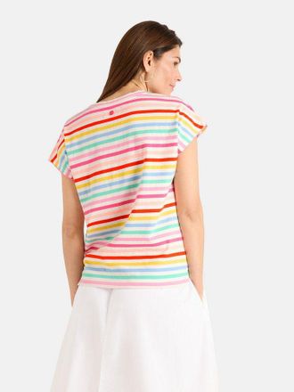 Lieblingsst&uuml;ck T-Shirt HeleneL mit V-Ausschnitt, &Auml;rmeldetails