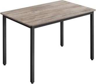 Vasagle Esstisch, K&uuml;chentisch, 70 x 110 x 77 cm, Esszimmertisch f&uuml;r 4 Personen, Tisch Wohnzimmer, Schreibtisch, f&uuml;r Esszimmer, K&uuml;che, Industrie-Design, Greige