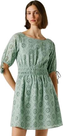Pepe Jeans London Femme, Robes, Vert, Taille: 36 FR Vestido Chiara