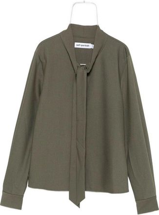 Self Portrait Bluse - Grün