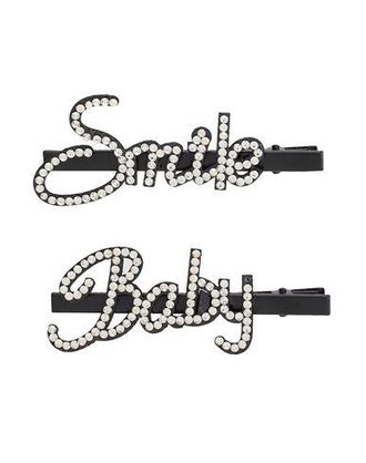 8 by YOOX GLITTER BABY SMILE HAIRCLIP SET