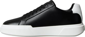 Calvin Klein Herren Cupsole Sneaker Chunky Laceup aus Leder, Schwarz (Black/Bright White), 41