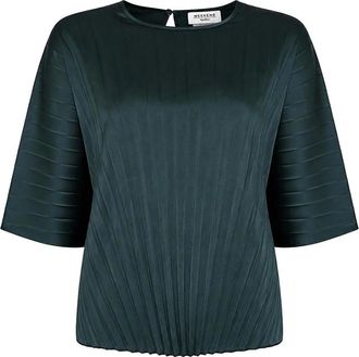 Max Mara Bluse - Dunkelgr&uuml;n
