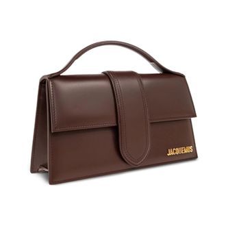 Jacquemus Femme, Sacs, Brun, Taille: ONE Size Sac &agrave; bandouli&egrave;re en cuir marron
