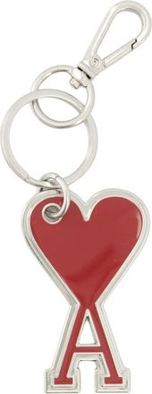 Ami unisex, Accessoires, Rouge, Taille: ONE Size Porte-cl&eacute;s en forme de coeur Rouge Printemps-&Eacute;t&eacute; 2025