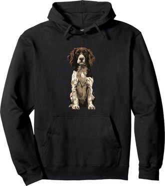Whyitsme Design Englischer Springer Spaniel Hund Illustration Pullover Hoodie
