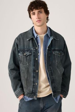 Levi's Veste Trucker Relaxed Type III - Homme - Noir / Setting The Pace Trk - XL