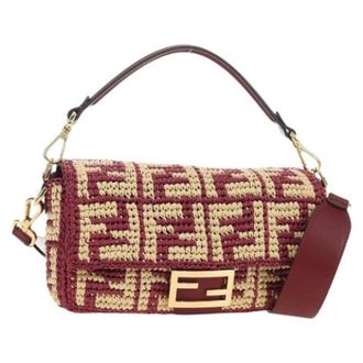 Fendi Pre-owned Zucca Canvas Schultertasche - - Pre-owned - Damen - Rot - ONE SIZE