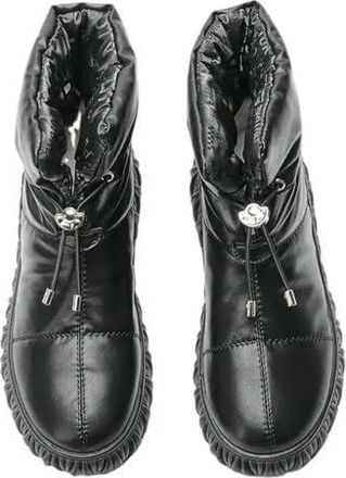 Generic ZBDP Bottes dhiver chaudes et imperméables pour femme, Noir, 38.5 EU