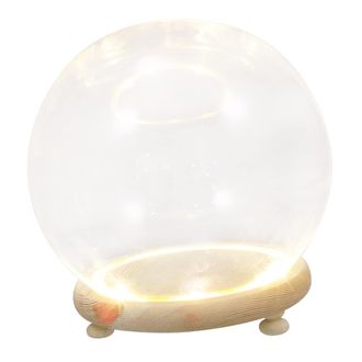 Amosfun Glasabdeckung Mit Led Licht 10cm Dekorative Schutzh&uuml;lle F&uuml;r Miniaturlandschaften Und Blumen F&uuml;r Schreibtisch Und Wohnraumdekoration