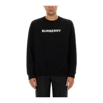 Burberry Logo Baumwoll-Sweatshirt - - Sweatshirts & Hoodies - Herren - Schwarzk - M