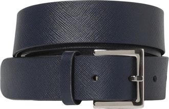 Orciani Homme, Accessoires, Bleu, Taille: 105 CM Cintura Basic Saffiano