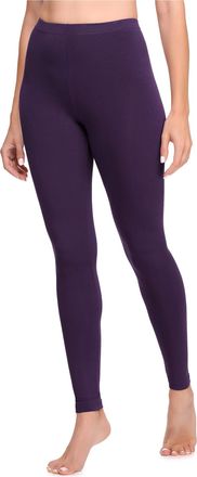 Ladeheid Leggings Damen aus Baumwolle Bequeme und Lange Leggins f&uuml;r Frauen f&uuml;r Fr&uuml;hling Sommer Herbst Winter Saison LA40-133 (Violett-2, XS)