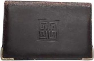 Givenchy Pre-owned Vintage Porte-cartes - Femme - Pre-owned - Brun - Taille: ONE Size