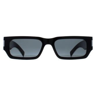 Saint Laurent Rectangle Herren Schwarz Grau SL660