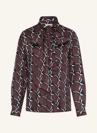 Milano Milano Italy Bluse Mit Abnehmbarer Schluppe braun