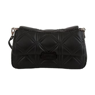 Emporio Armani Gesteppte Schultertasche mit Kettendetail - - Bags - Damen - Schwarzk - ONE SIZE