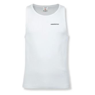Casablanca Homme, Tops, Blanc, Taille: XL Ribbed Tank Top
