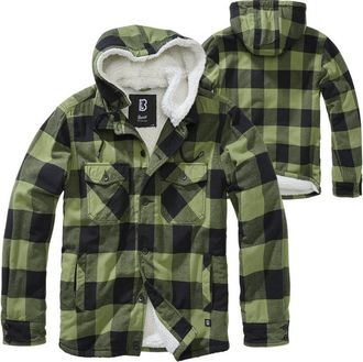 Brandit Outdoorjacke Brandit Lumber Check Shirt Hooded