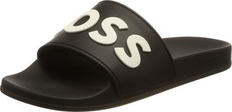 BOSS Hugo Damen Kirk_slid_rblg SLIDE, Black1, Einheitsgröße EU