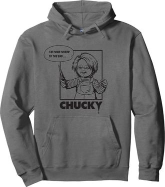 Chucky Comic Panel Knife Pullover Hoodie