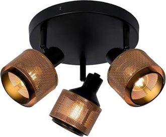Lucide RAFA - Deckenstrahler - Ø 35 cm - 3xE14 - Schwarz