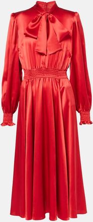 Dolce & Gabbana Hemdblusenkleid aus Seidensatin