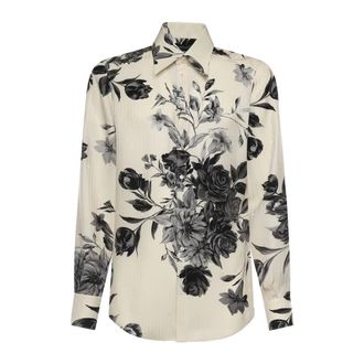 Dolce & Gabbana Homme, Chemises, Multicolore, Taille: 2XL Silk Shirt