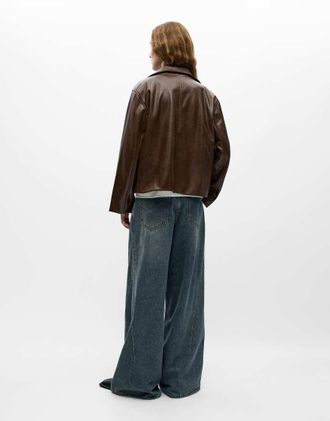 Object Veste enduite chocolat-Marron