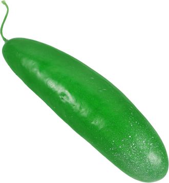 Pretyzoom K&uuml;nstliche Gr&uuml;ne Gurke Simulation 2 St&uuml;ck Realistische Gem&uuml;seform F&uuml;r K&uuml;chen Dekoration Foto Requisiten Party Zubeh&ouml;r